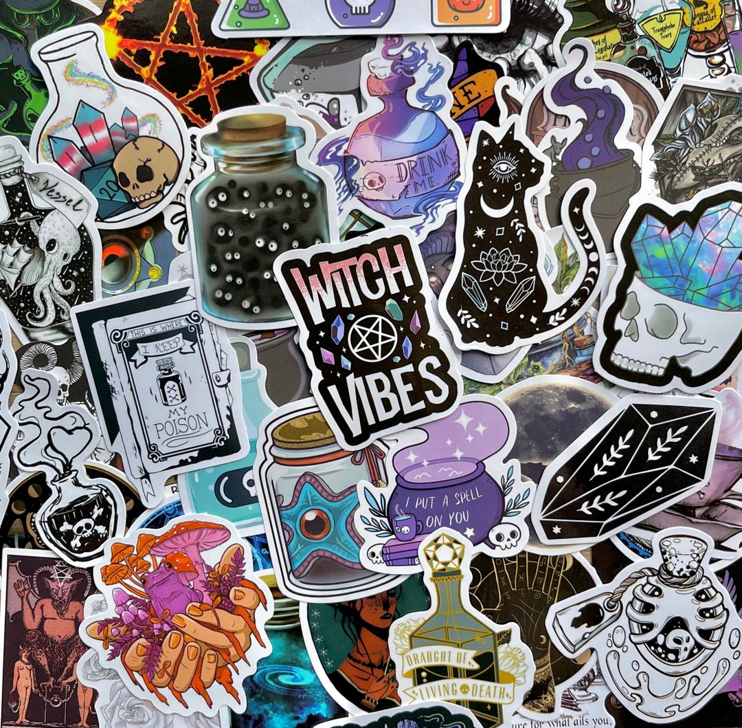 Witchy Mystical Sticker Pack - Etsy