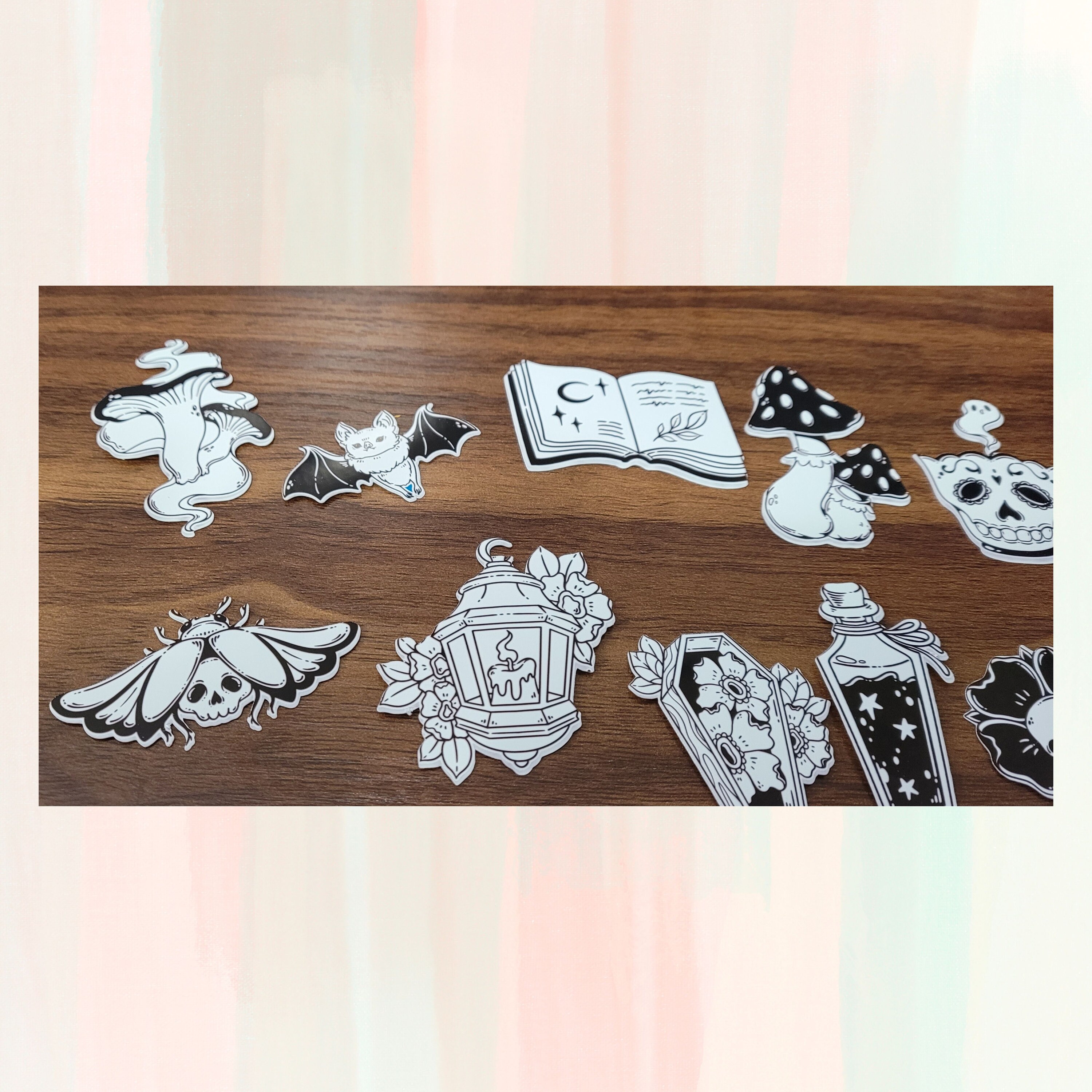 Black Goth Stickers Cute Stickers Pastel Goth Goth Stickers Gothic ...