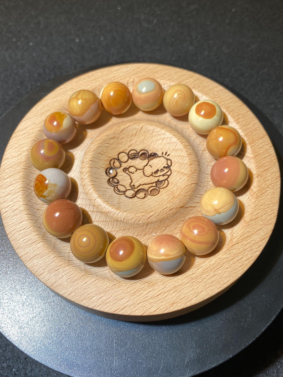 Medori's Jewelry | Alashan Agate Bracelet | Natural Gemstone Bead ...