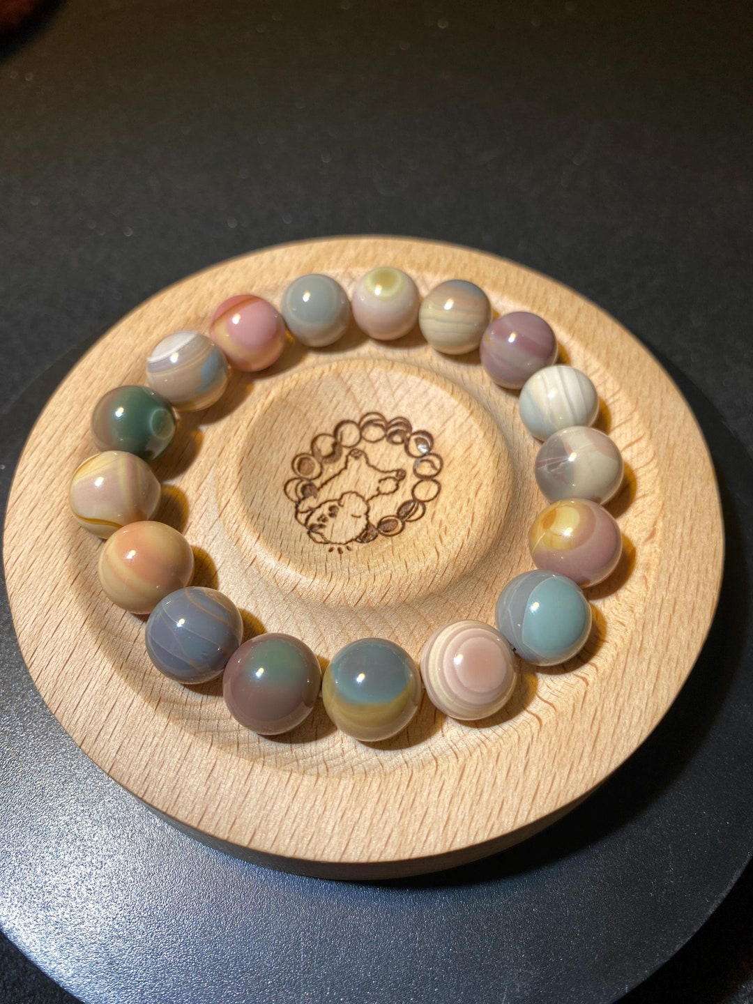 Medori's Jewelry | Alashan Agate Bracelet | Natural Gemstone Bead ...