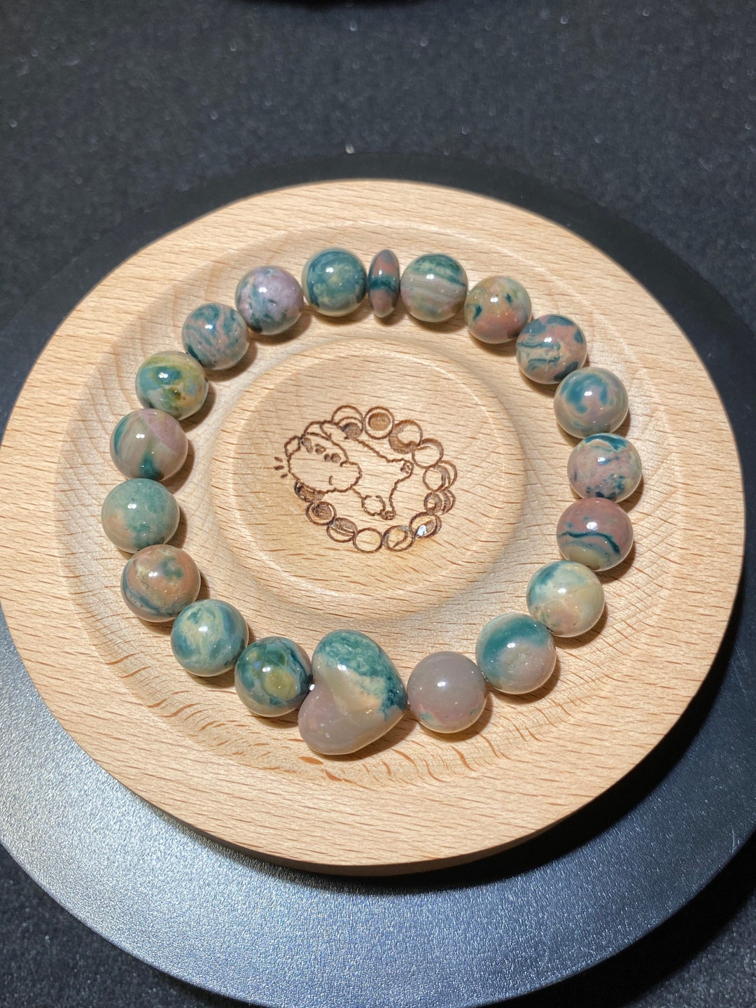 Medori's Jewelry | Alashan Agate Bracelet | Natural Gemstone Bead ...