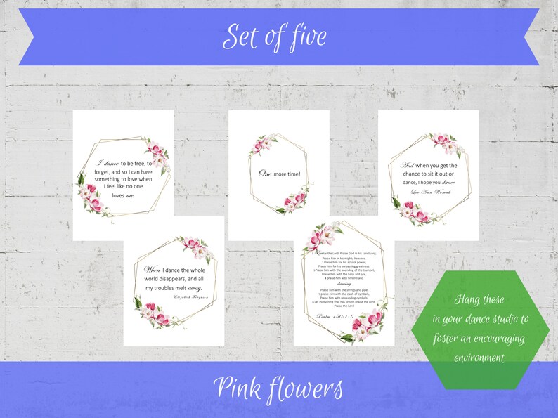 Inspirational Printable Dance Quotes - Etsy