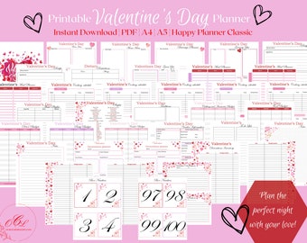 Valentine's Day Planner - Etsy