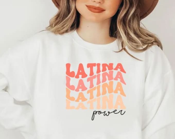 Latina T-shirt, Floral Shirt for Latina Girl, Spanish Woman Themed Tee ...
