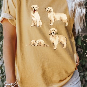 Comfort Colors Golden Retriever Shirt,golden Mama Shirt, Golden Mom Shirt, Dog Mom Tshirt ...
