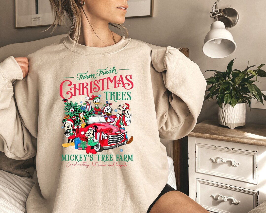 Vintage Disney Farm Fresh Sweatshırtmickeys Tree Farm,mickey and ...