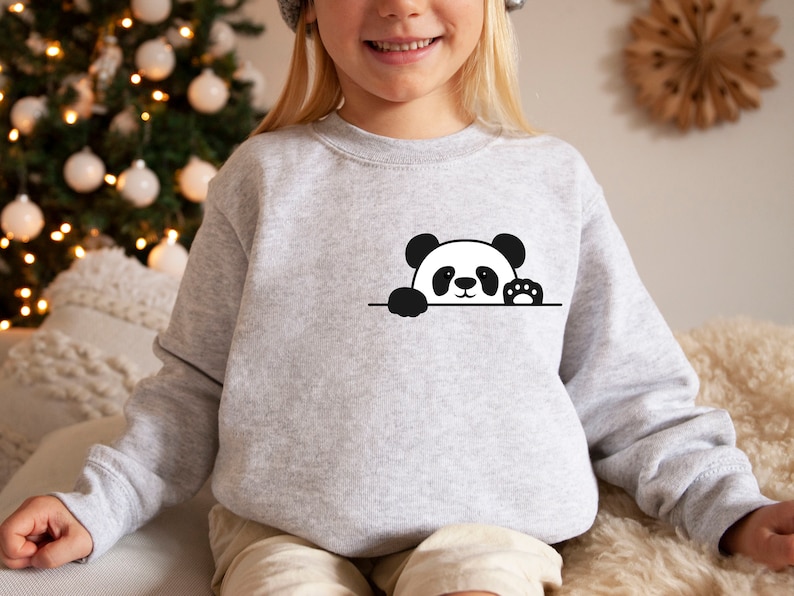 Panda Sweatshirt,back and Front Sweatshirt,cute Pandas Shirt,vintage ...