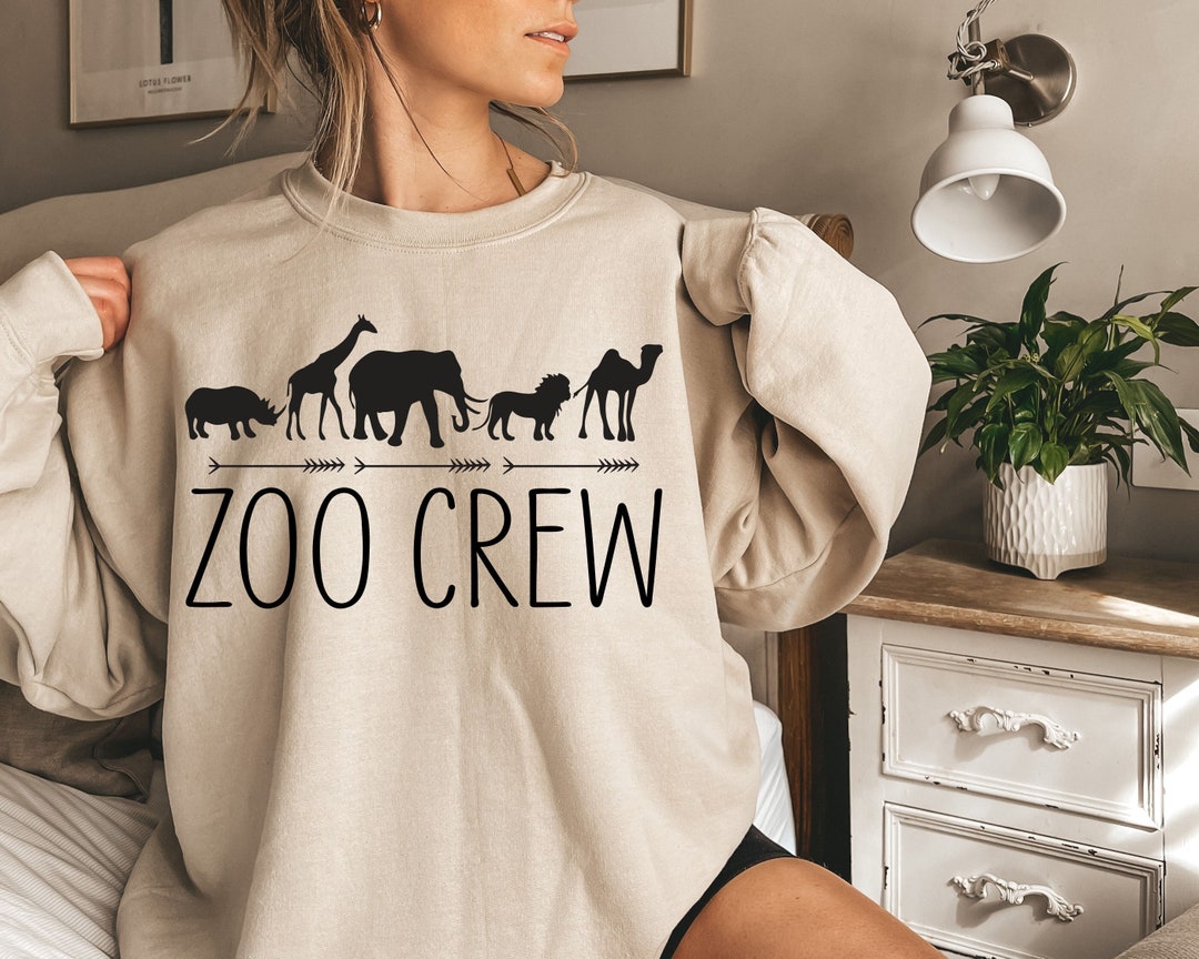 Zoo Crew Sweatshirt,animal Keeper,wild Life Shirt,school Zoo Crew Shirt ...