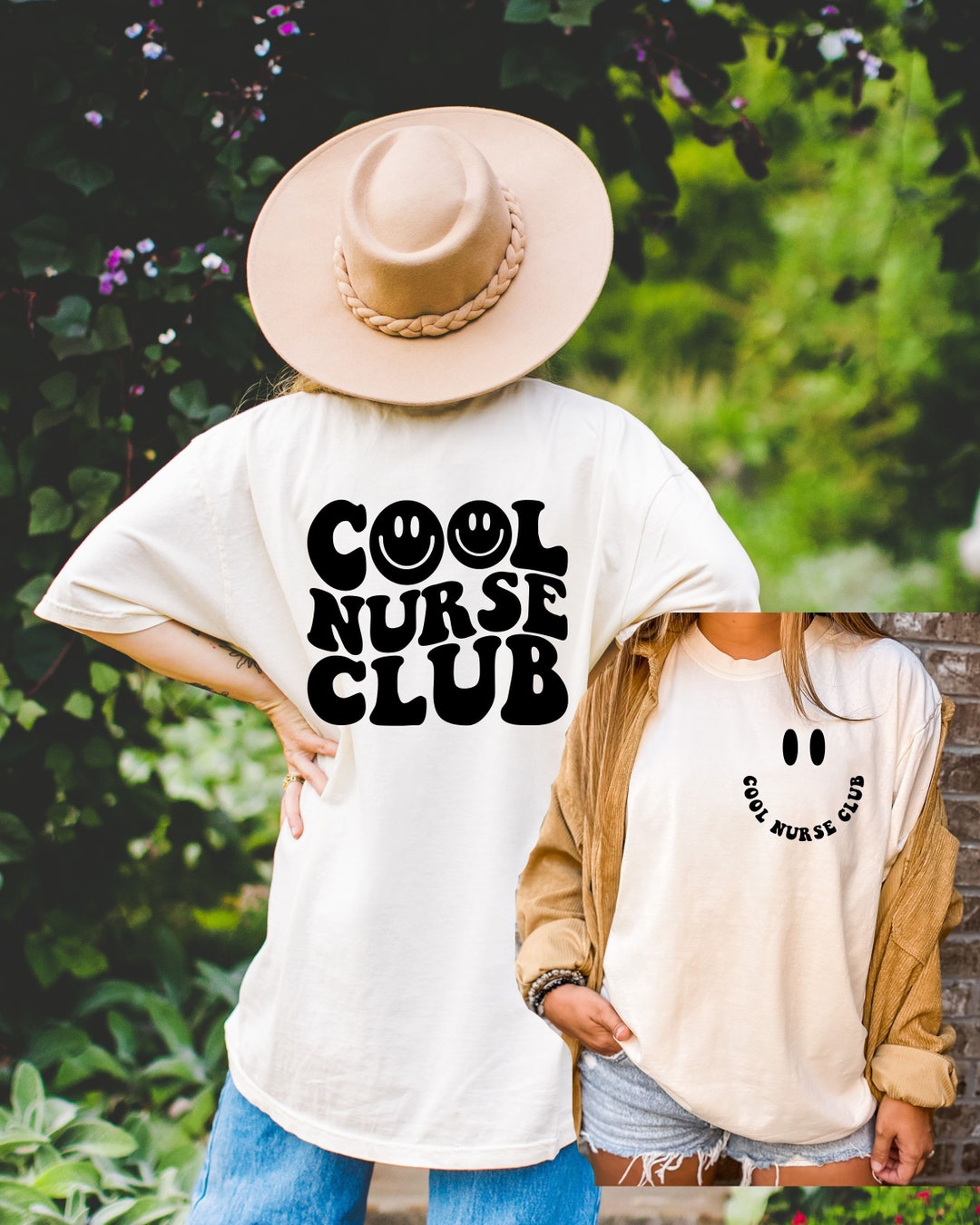 Comfort Colors® Cool Nurse Club Shirt,back and Front Shırt Nurses Club ...