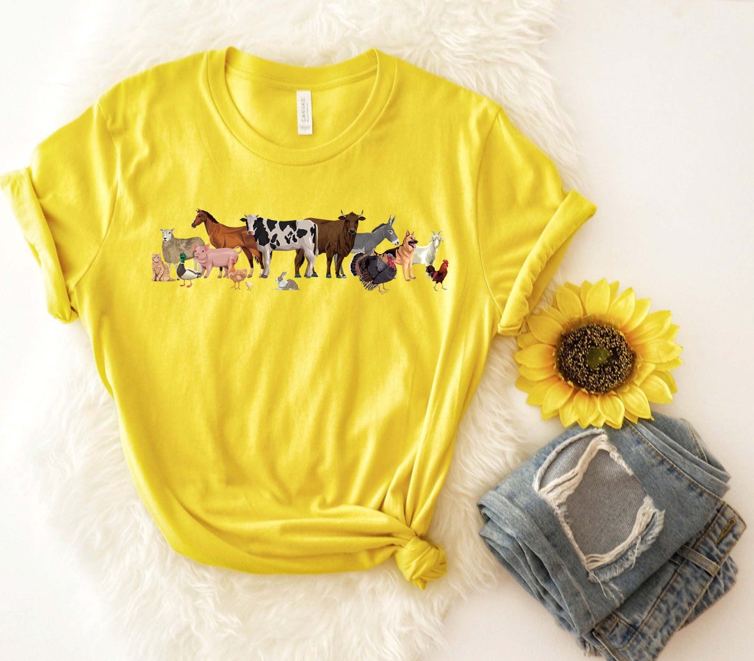 Farm Animal Shirt,animal Lover Shirt,farm Shirt,animal Shirt,farmer ...