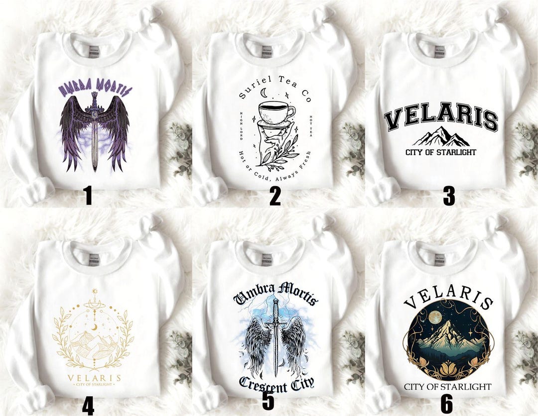 ACOTAR Velaris Sweatshirt,court of Thorns Crewneck,acotar Merch,acomaf ...