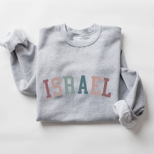 ISRAEL Sweatshirt, Israel Shirt, Israel Gift, Israel Souvenirs, I Love ...