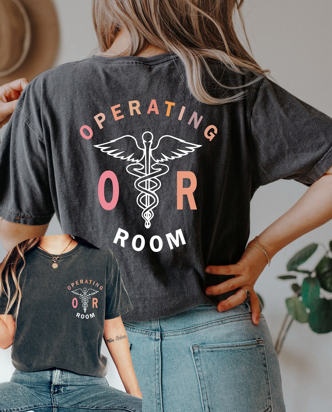 Comfort Colors Operating Room Shirt,back and Front Shirt,operating Room ...