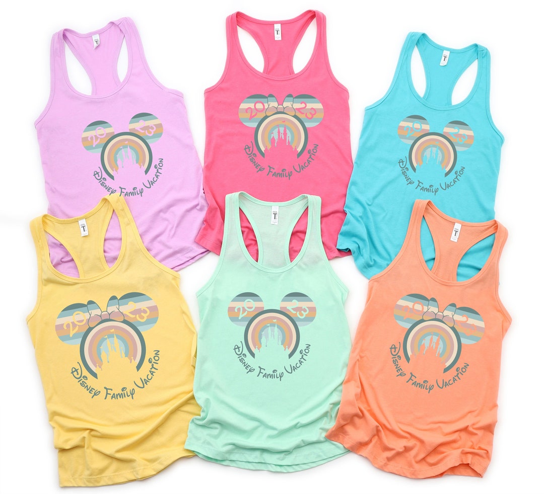 2023 Disney Family Tank Top,mickey and Minnie Tank Disney Vacation Tank ...