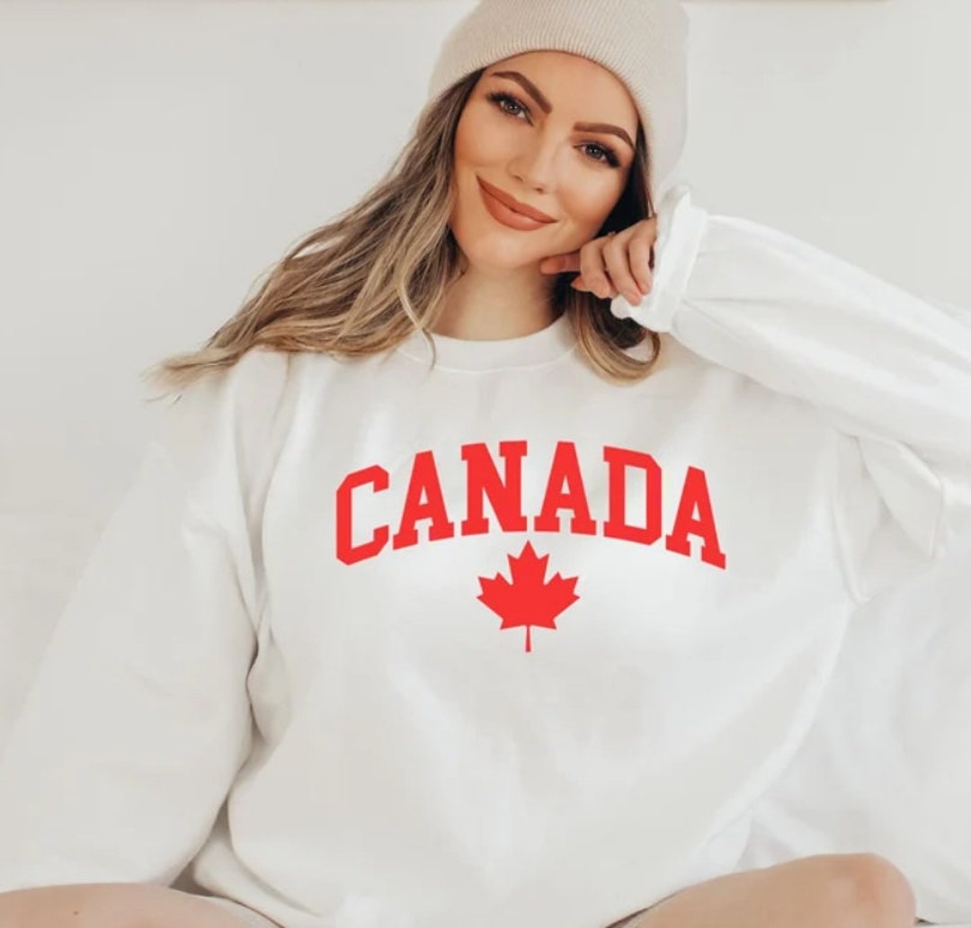 Canada Sweatshirt, Canada Flag Sweat, Canadian Shirt, Canadian Girl ...