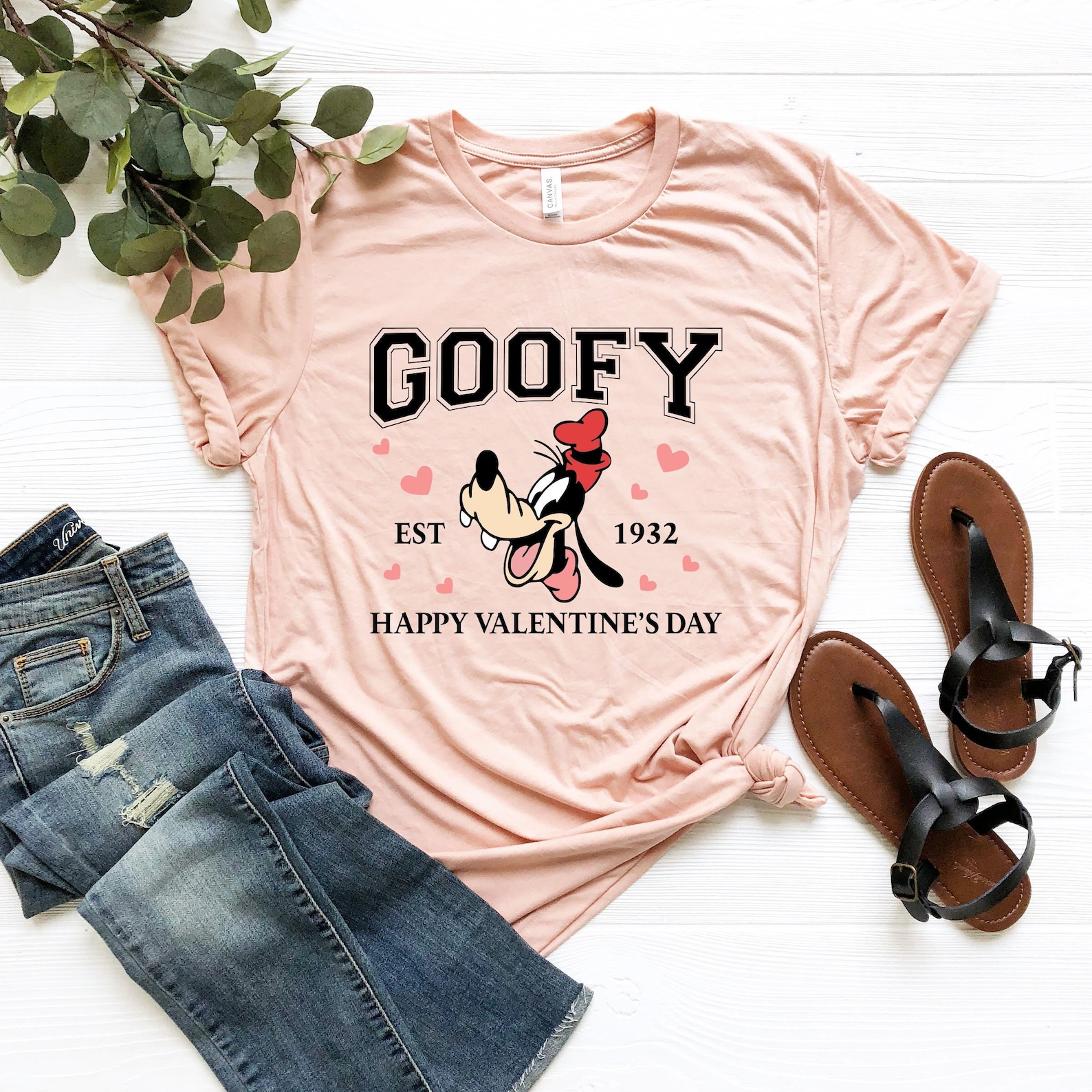 Goofy Happy Valentines Day Tshirt,goofy Est. 1932 Tshirt,disneyland ...