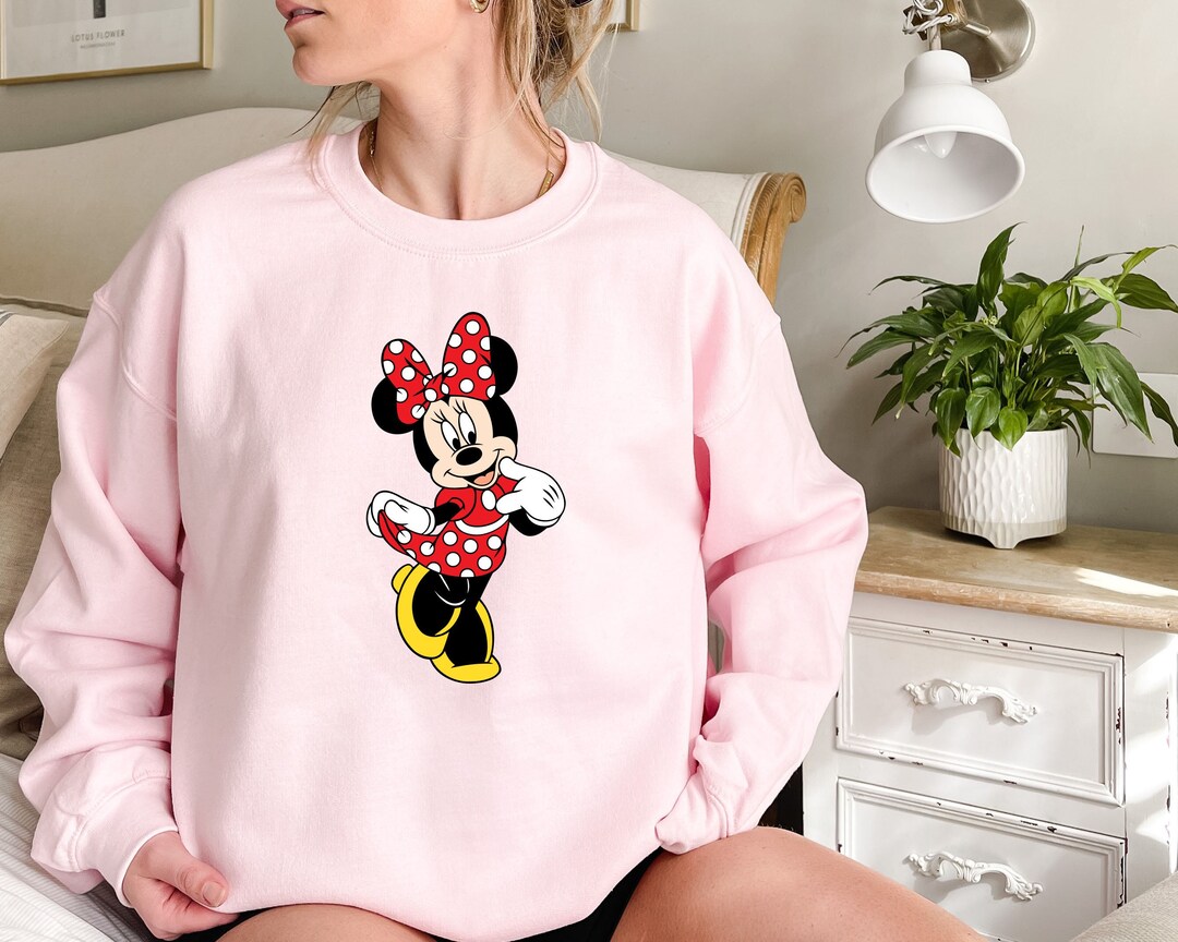 Retro Minnie Mouse Sweatshirt, Walt Disney World Sweater, Disney Mickey ...