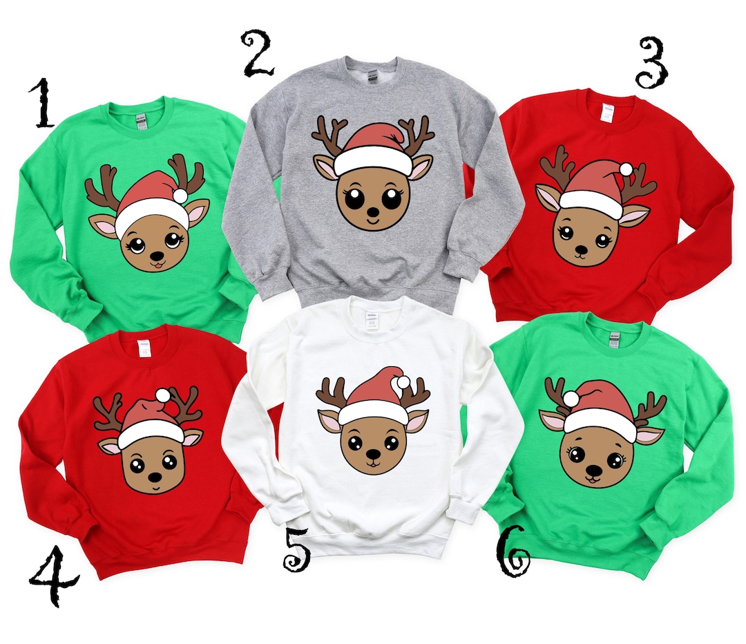 Reindeer Christmas Sweater,christmas Lights Shirt, Peeping Reindeer ...