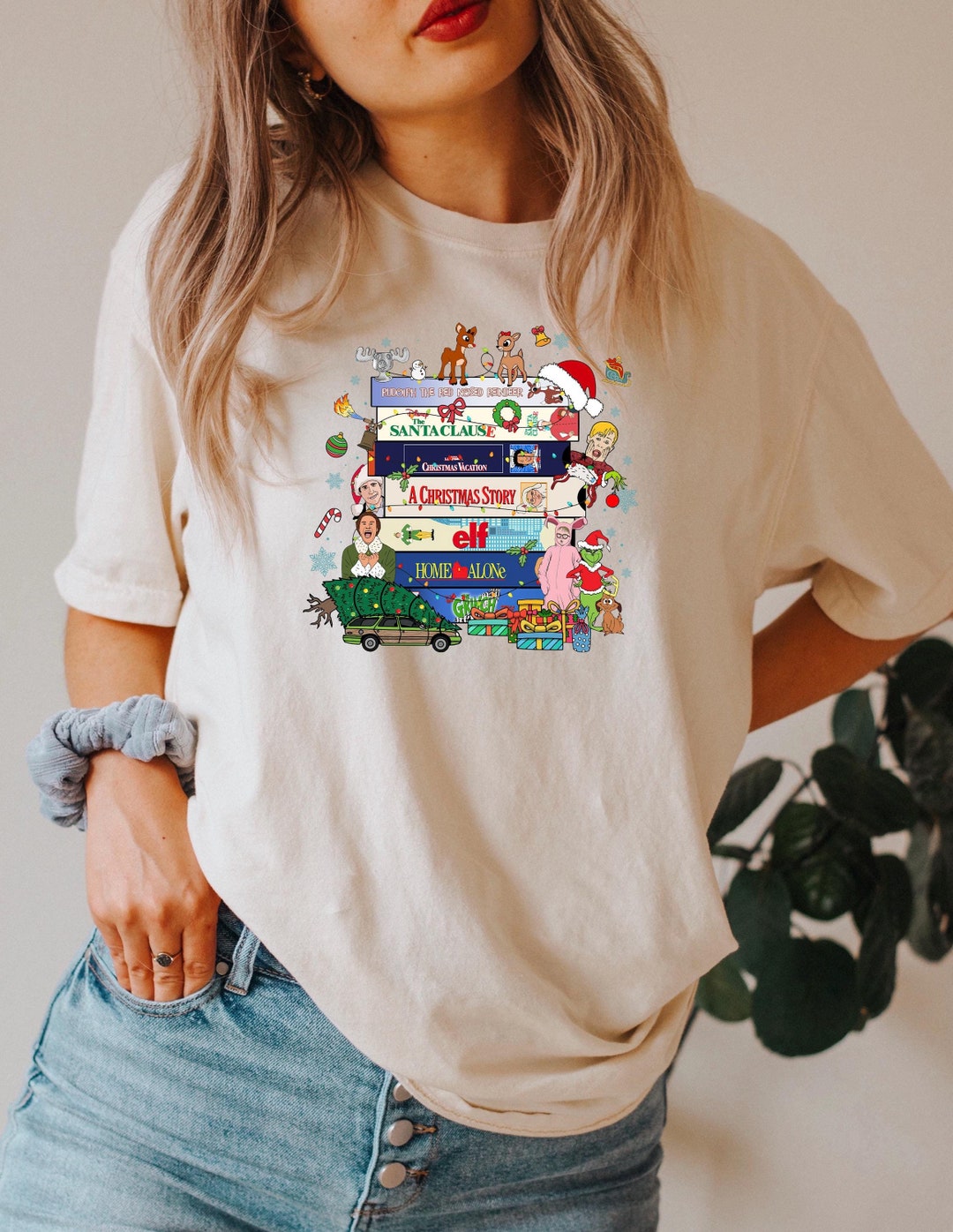 Vintage Christmas Vhs Shirt,christmas Sweatshirt,vhs Movies Sweater ...