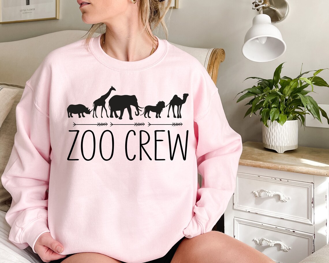 Zoo Crew Sweatshirt,animal Keeper,wild Life Shirt,school Zoo Crew Shirt ...