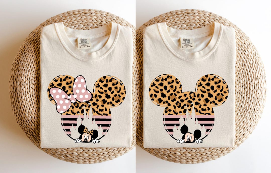 Leopard Print Minnie Mouse Shirt, Cute Disney Mom Shirt, Leopard Minnie ...