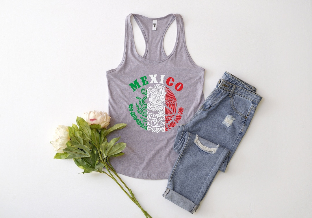 Mexico Tank Top, Mexico Coat of Arms Tank Top,mexican Pride Nationality ...