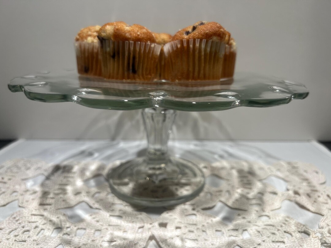 Vintage Indiana Glass Teardrop Cake Stand, Made in USA - Etsy