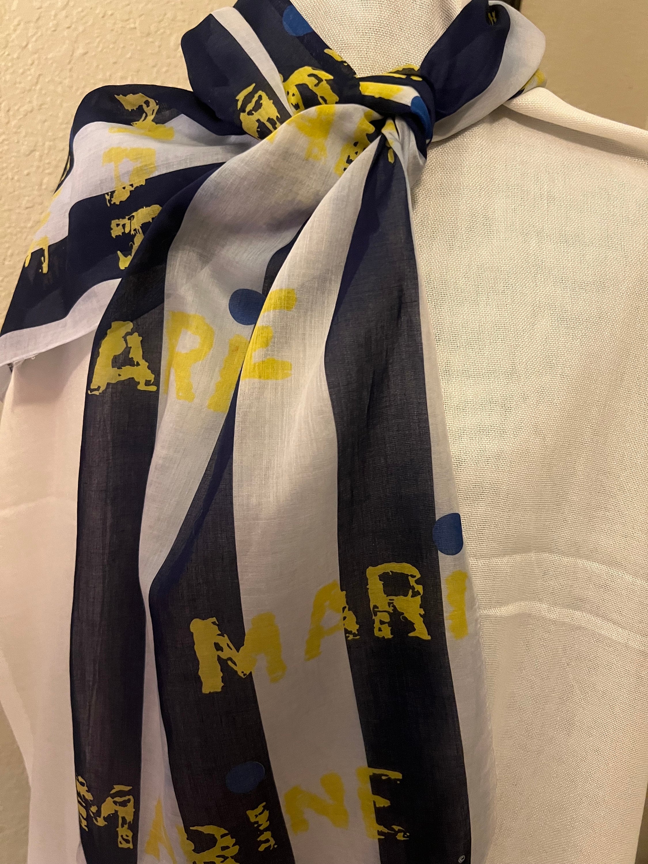 Echo Marine Scarf, 1990s - Etsy