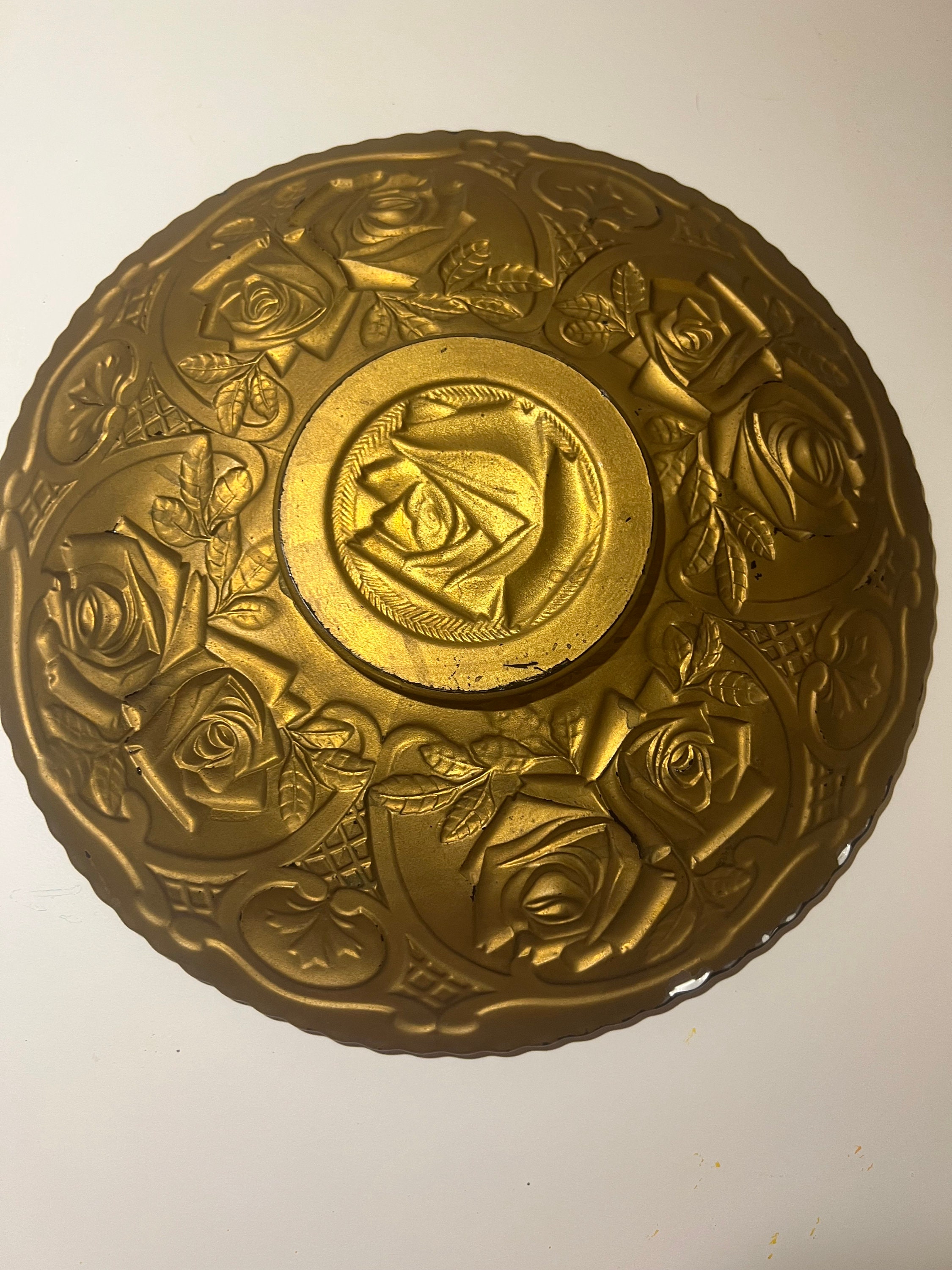 Early 1920s Goofus Glass Plate - Etsy