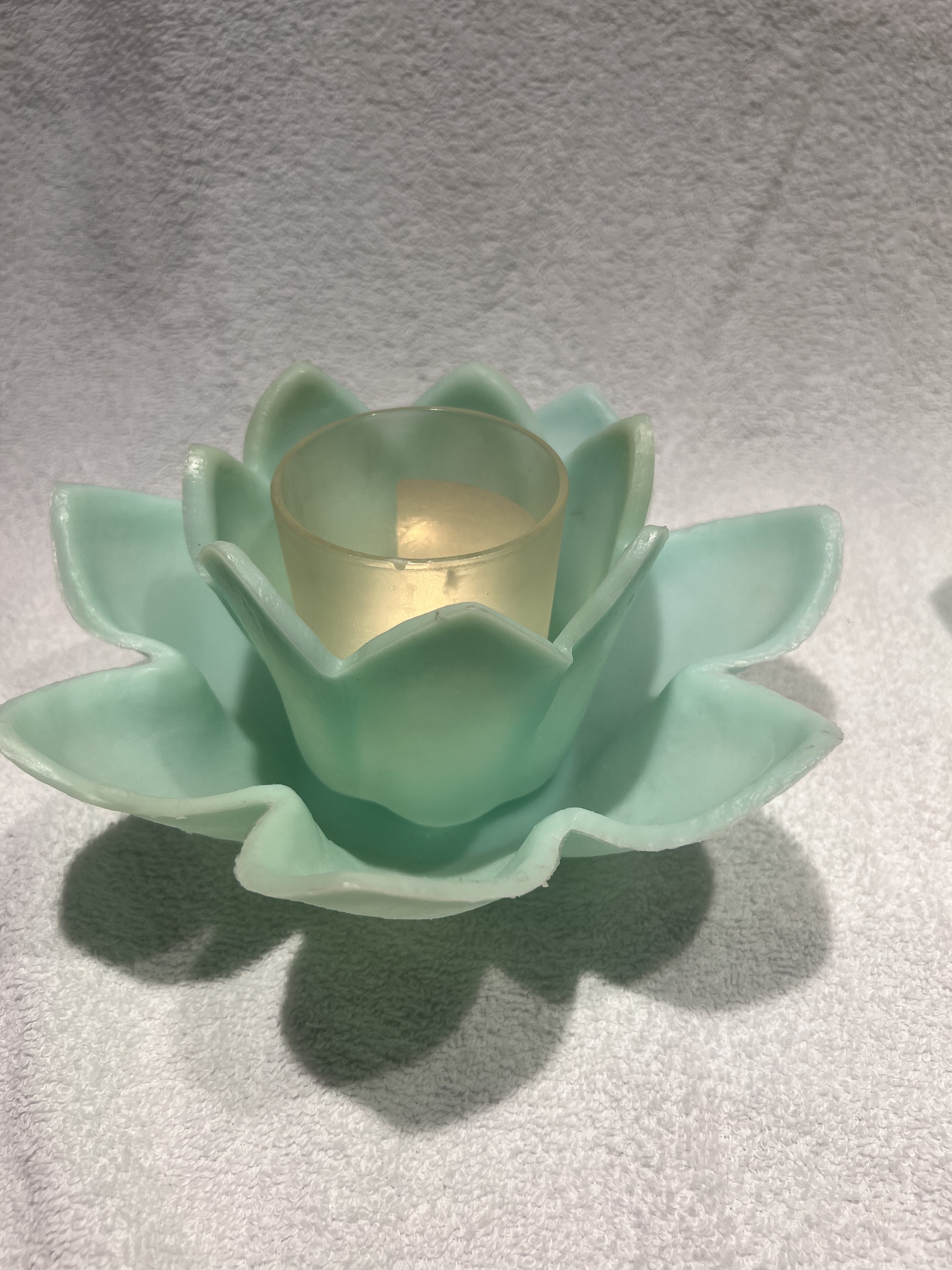 Lotus Flower and Plate Set, Jadeite Plastic, Set of Two. - Etsy