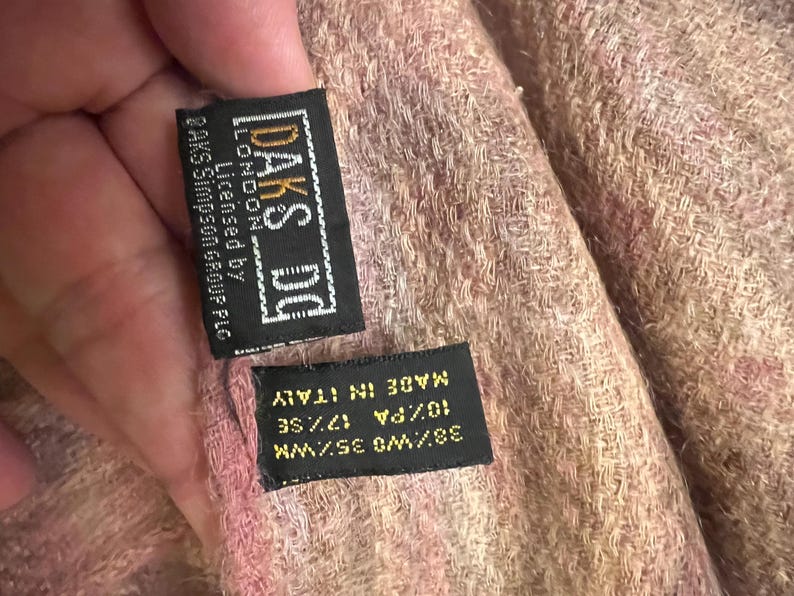 Daks London Wool Long Scarf, Made in Italy - Etsy