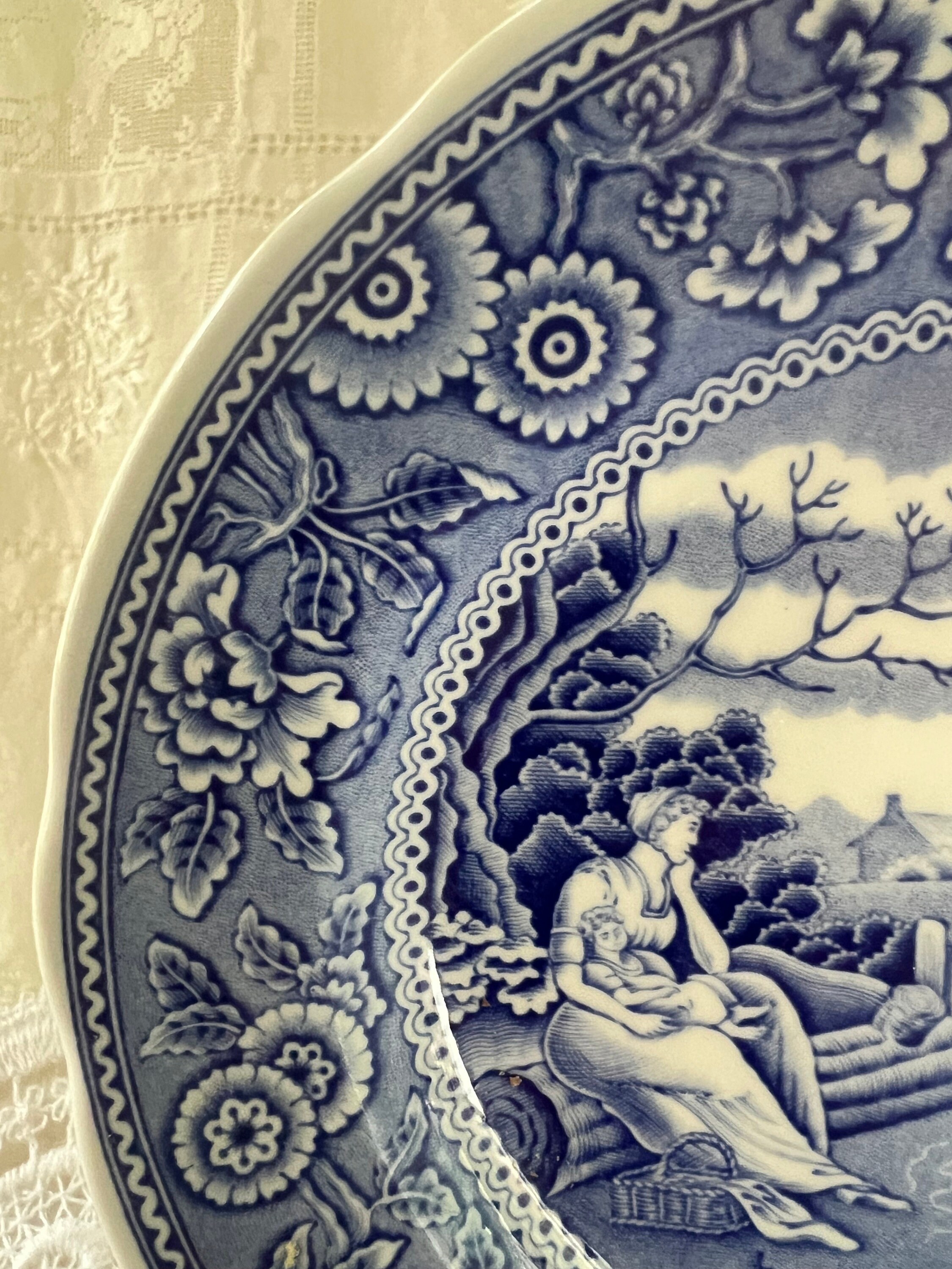 Spode Blue Room Collection "woodman" Small Plate - Etsy