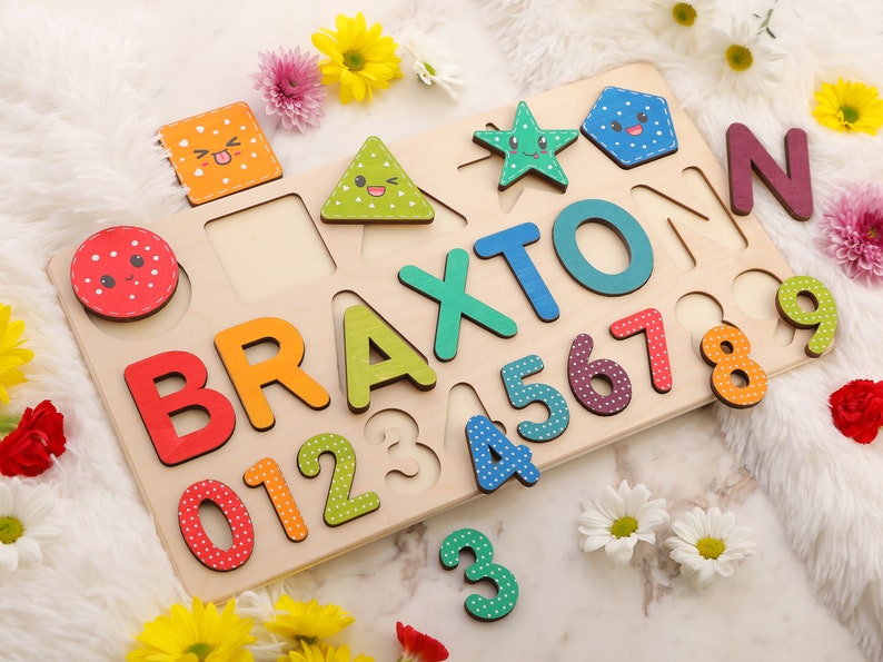 Personalized Name Puzzle W/numbers New Christmas Gifts for - Etsy