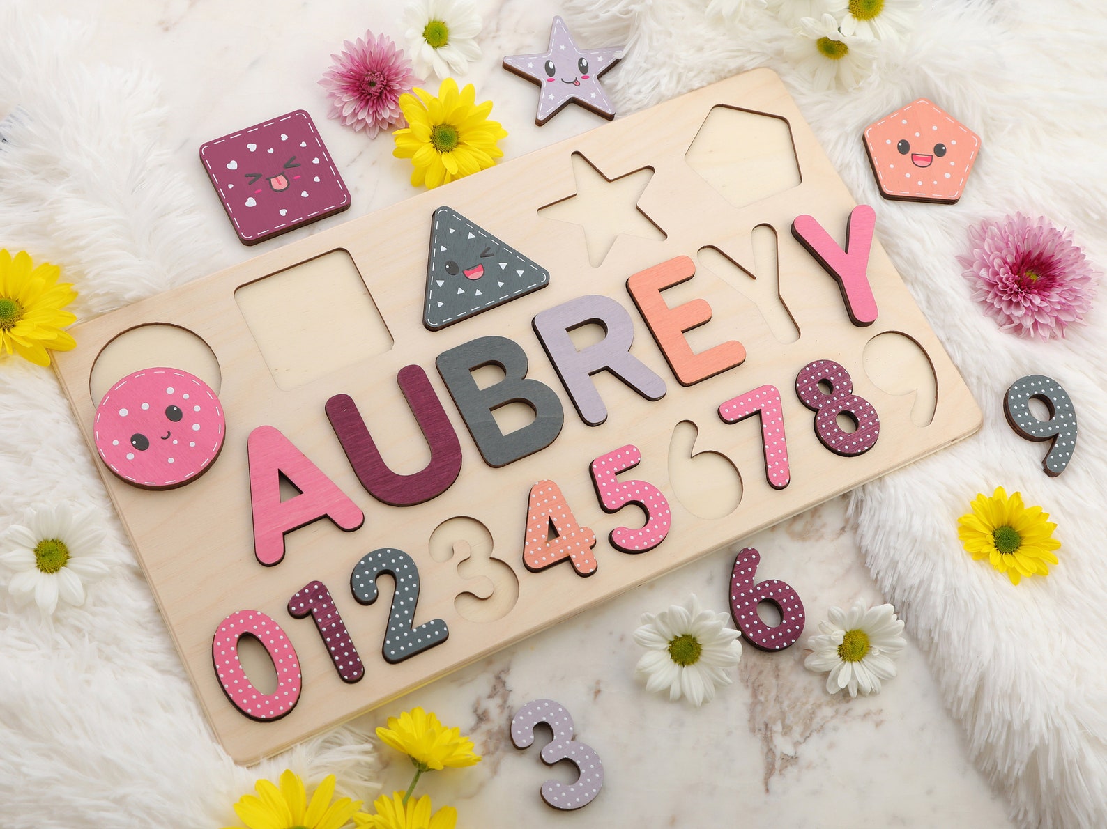 Personalized Name Puzzle W/numbers New Christmas Gifts for - Etsy