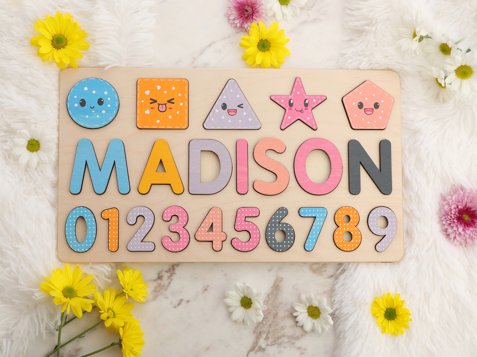 Personalized Name Puzzle W/numbers New Christmas Gifts for - Etsy