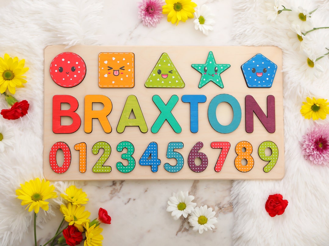 Wooden Name Puzzle Gift for Kids Name Puzzles for Toddlers - Etsy