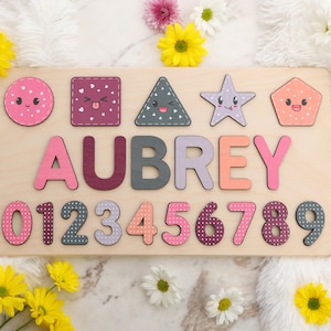 Personalized Name Puzzle W/numbers New Christmas Gifts for - Etsy