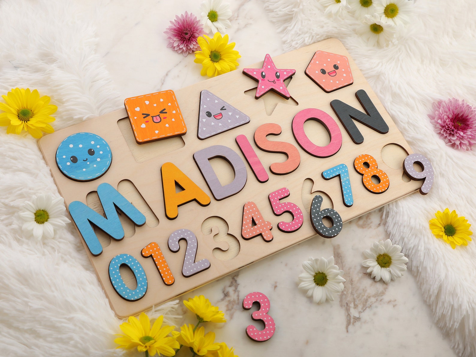 Personalized Name Puzzle W/numbers New Christmas Gifts for - Etsy