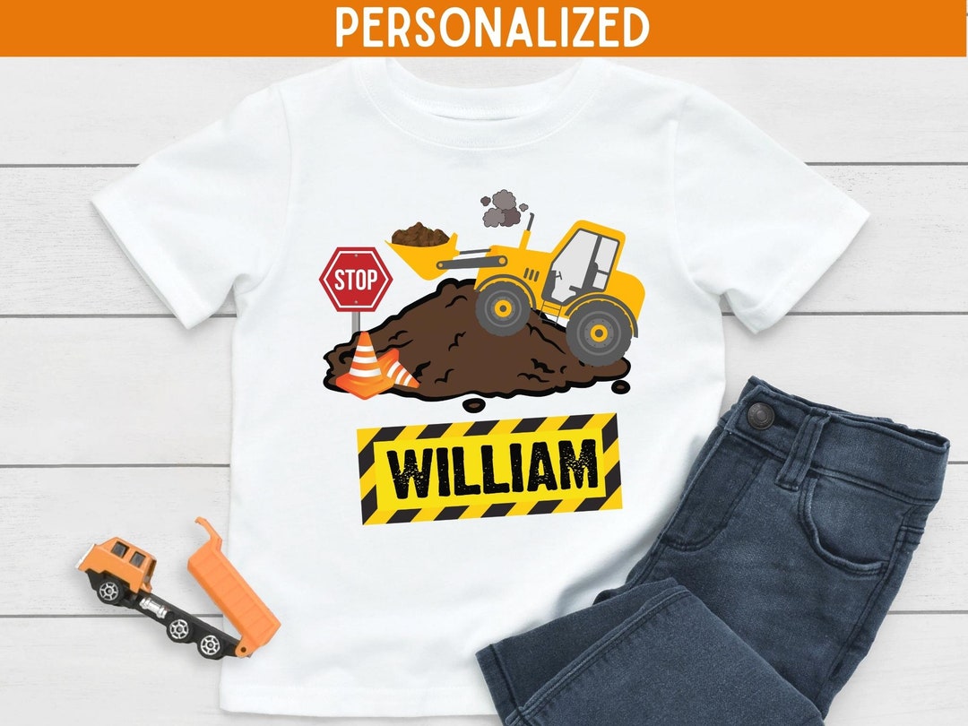 Personalized Construction Shirt Gift, Custom Construction Tshirt for ...