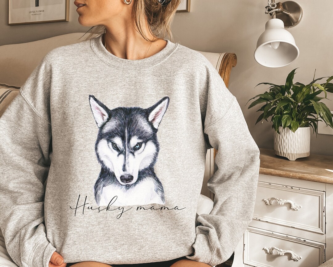 Husky Dog Mom Sweatshirt, Mom Life Sweater, Husky Mama, Mother's Day ...