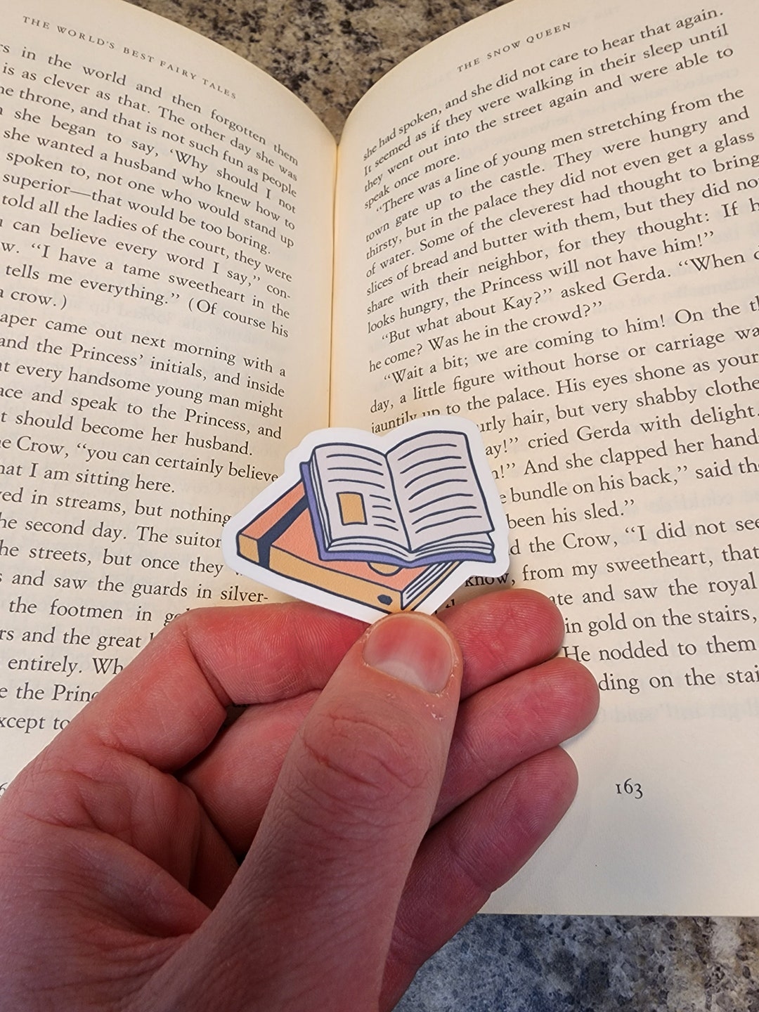 Simple Book Sticker / Open Book Sticker / Reading Sticker / Book ...