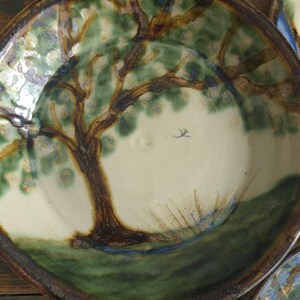 Hand-painted Ceramic Bowls Tray Platter Baking Dish With Nature ...