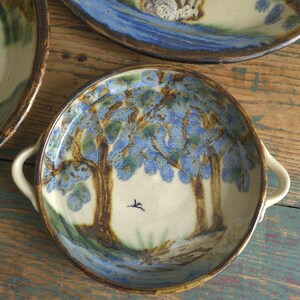 Hand-painted Ceramic Bowls Tray Platter Baking Dish With Nature ...