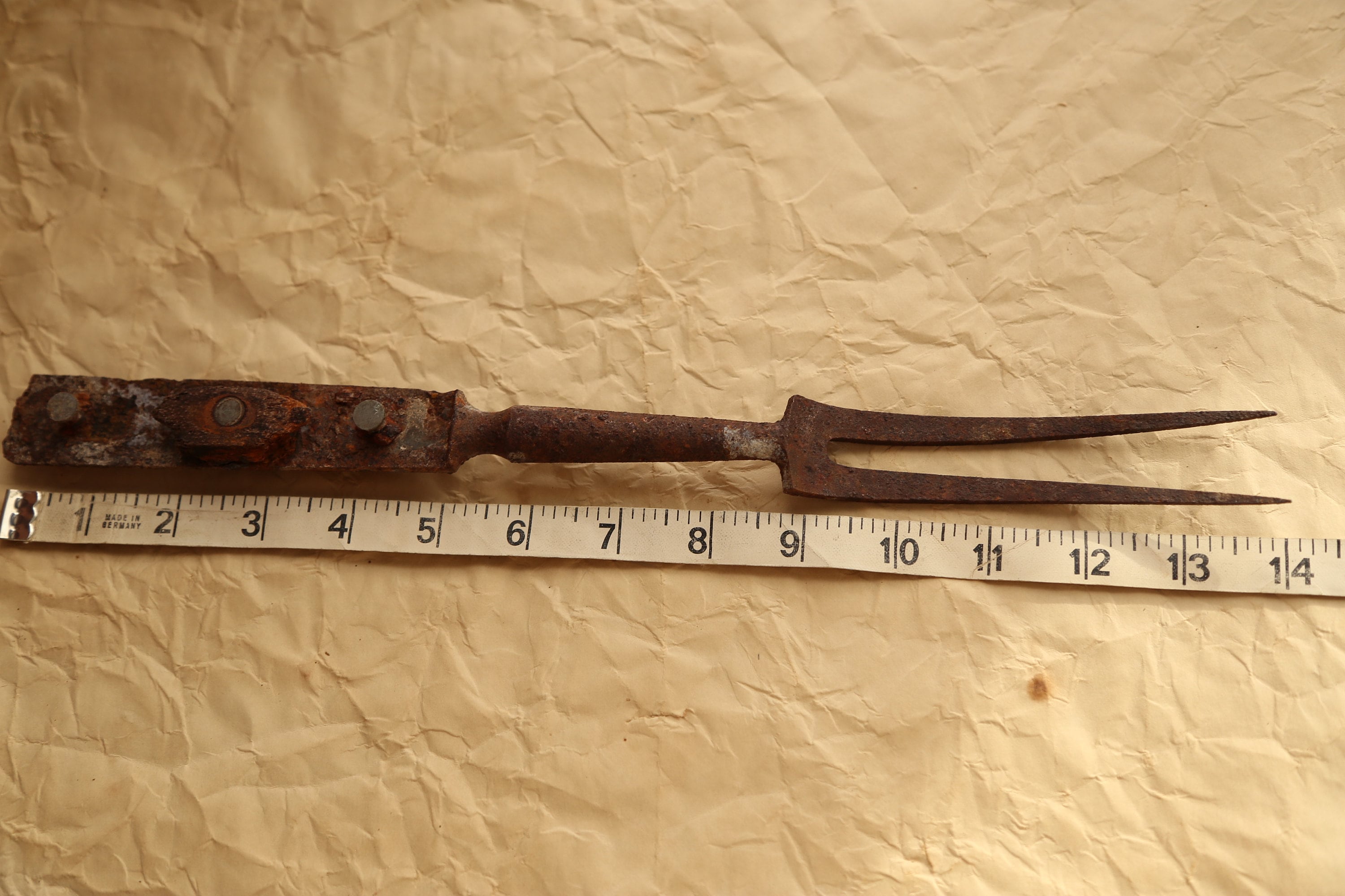 Vintage Meat Fork Rusty Old Two Tooth Rustic Decor - Etsy