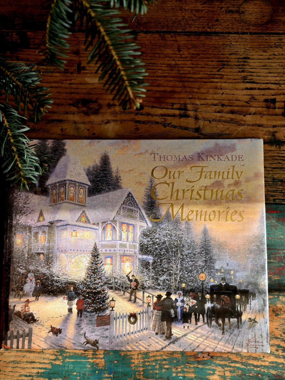 Vintage Thomas Kinkade Our Family Christmas Memories Album - 11x9 - New ...