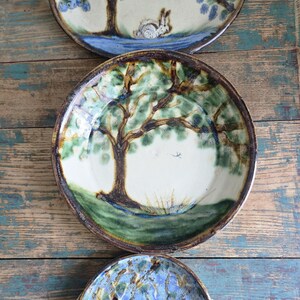 Hand-painted Ceramic Bowls Tray Platter Baking Dish With Nature ...