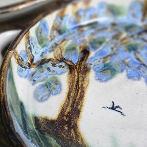 Hand-painted Ceramic Bowls Tray Platter Baking Dish With Nature ...