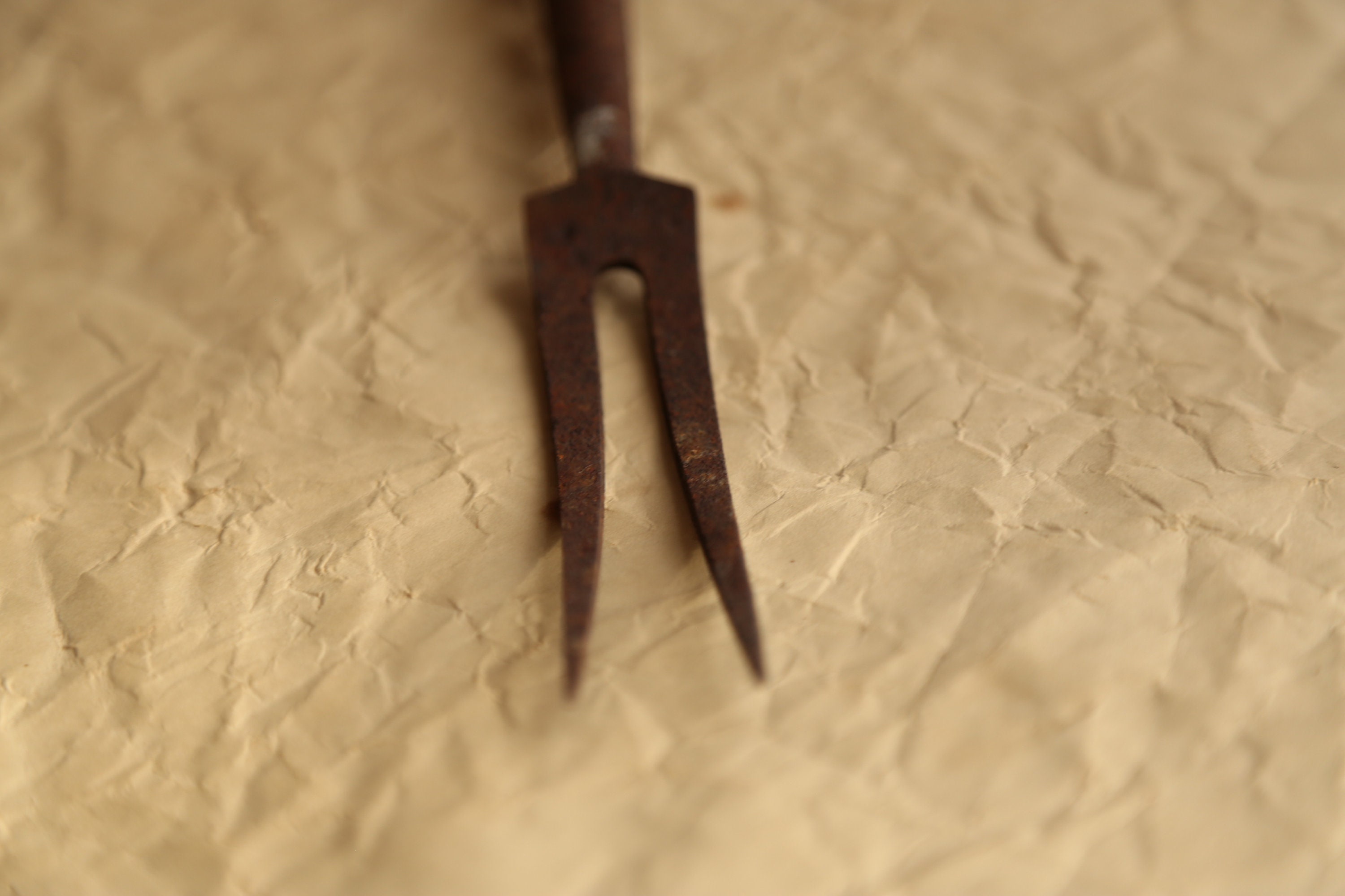 Vintage Meat Fork Rusty Old Two Tooth Rustic Decor - Etsy