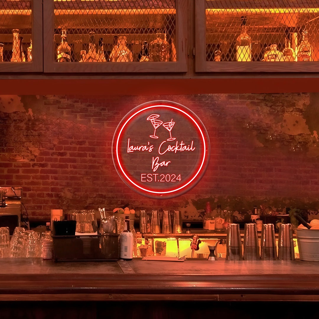 Custom Bar Neon Sign, Bar LED Neon Sign, Custom Bar Neon Light, Beer ...