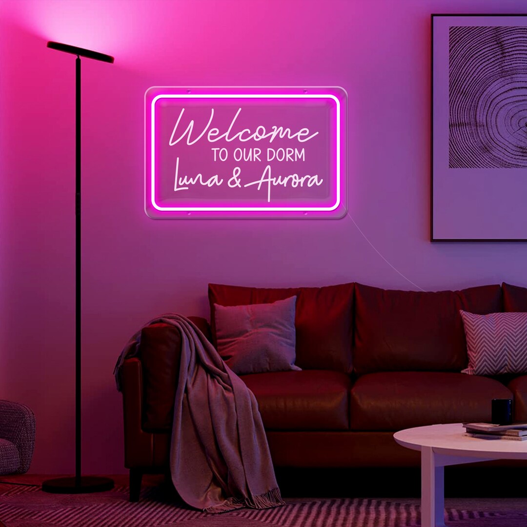 Custom Dorm Neon Sign, Roomies Neon Sign, College Dorm Decor ...